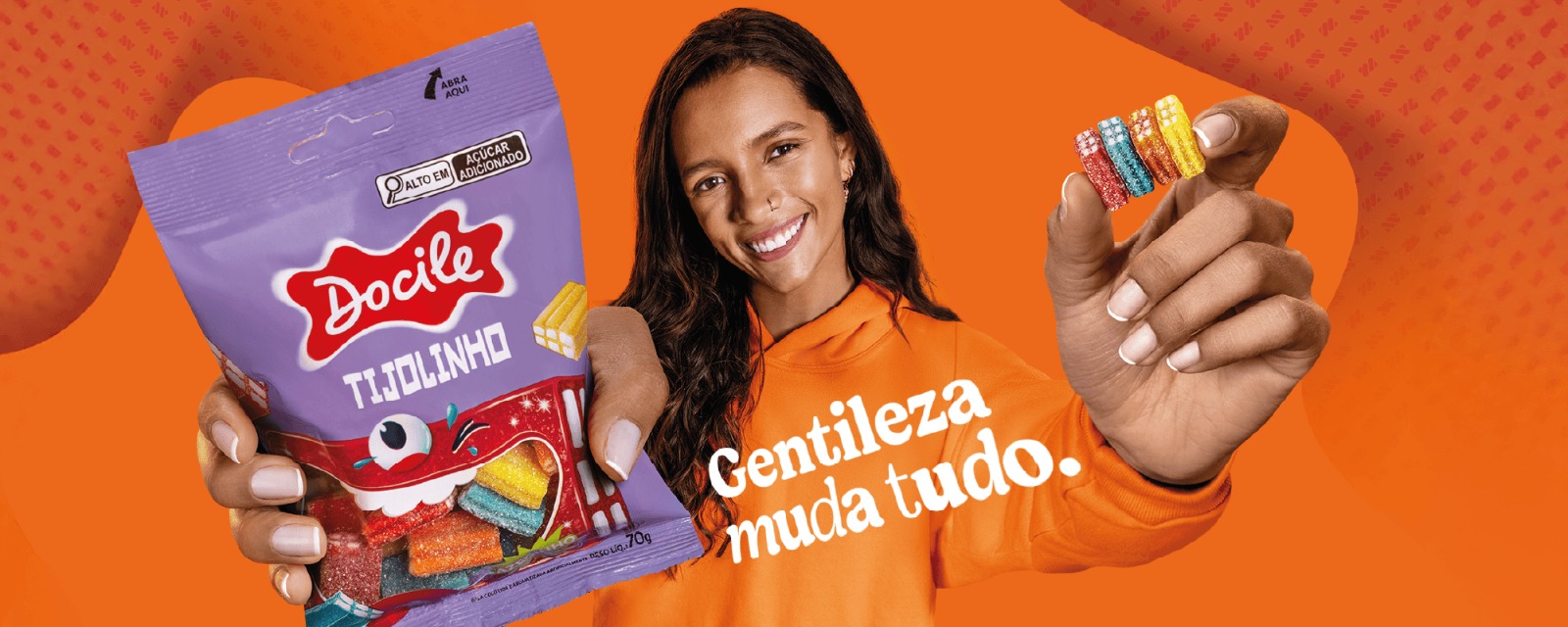 Com Rayssa Leal, Docile reforça o poder da gentileza em nova campanha ...